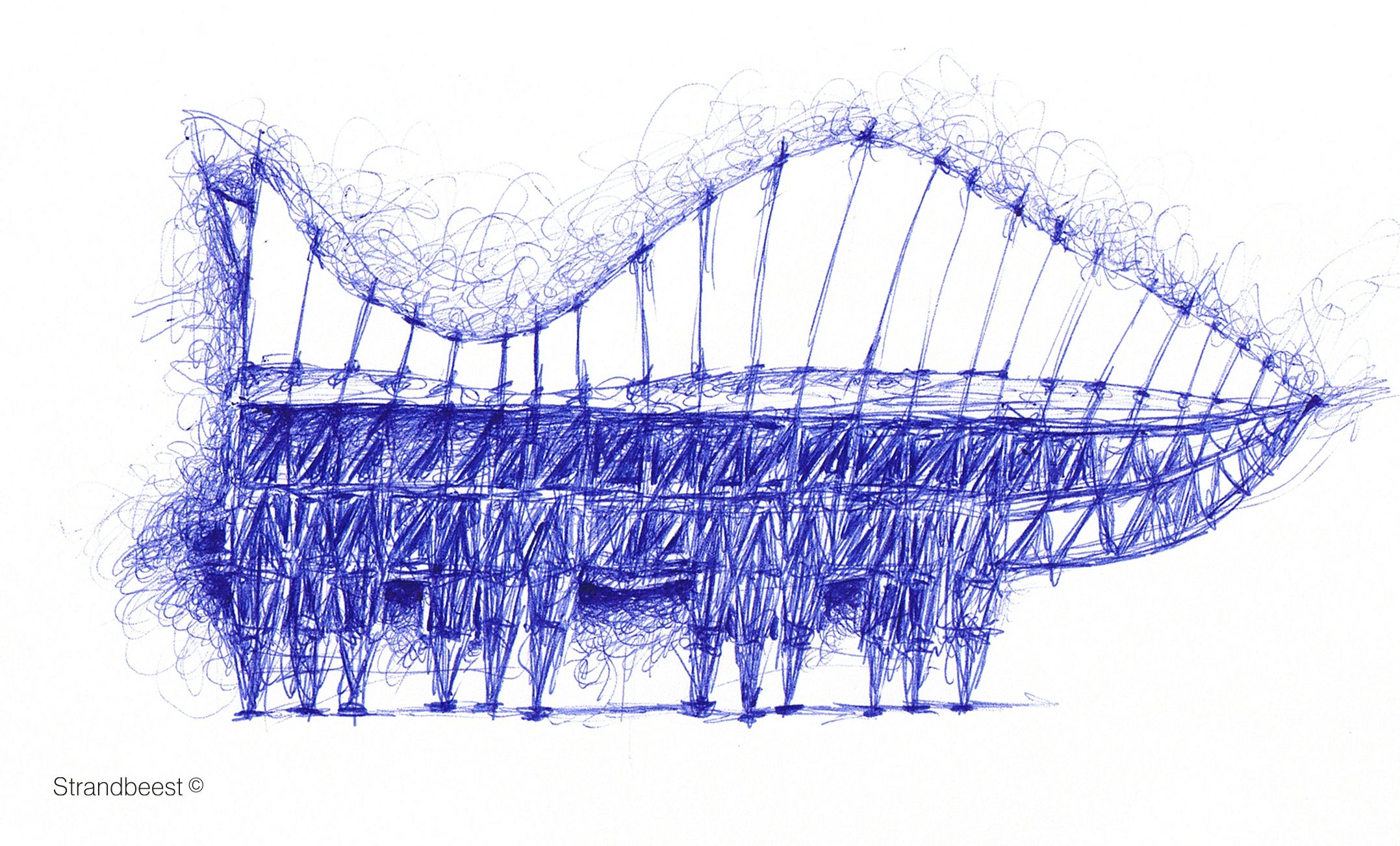 Theo Jansen Strandbeest Sculptures: Wind-Powered Wonders - Shannon Steven